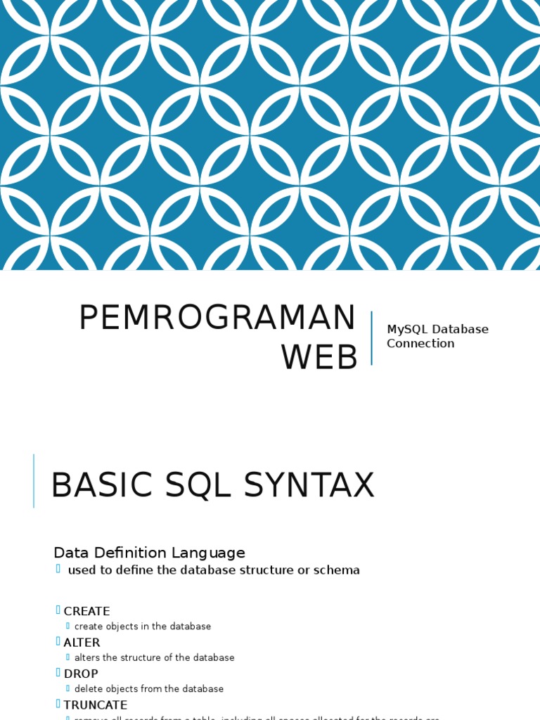 Pemrograman Web: Mysql Database Connection | PDF | Computers
