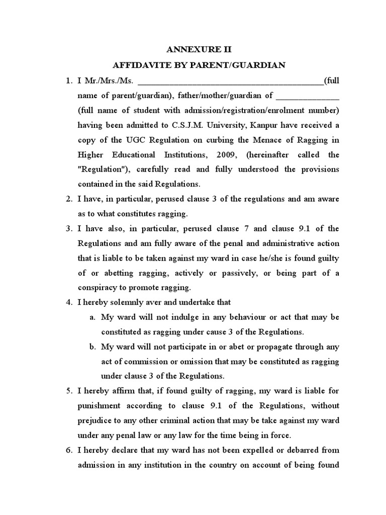 ANNEXURE II.doc | Affidavit | Virtue