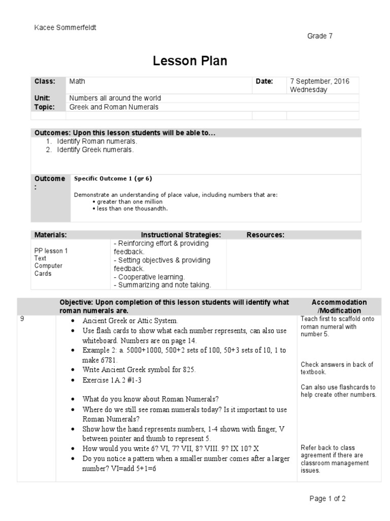 Lesson Plan 3 Math | Download Free PDF | Lesson Plan | Applied Psychology