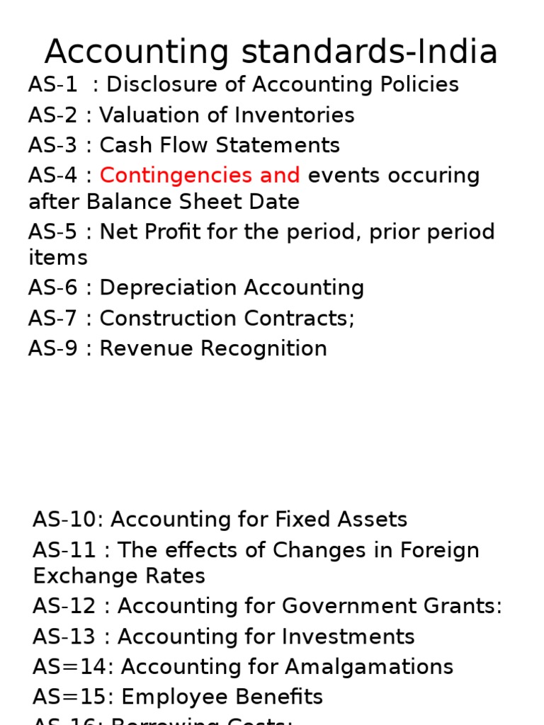 Indian Accounting Standards Overview | PDF | International Financial ...