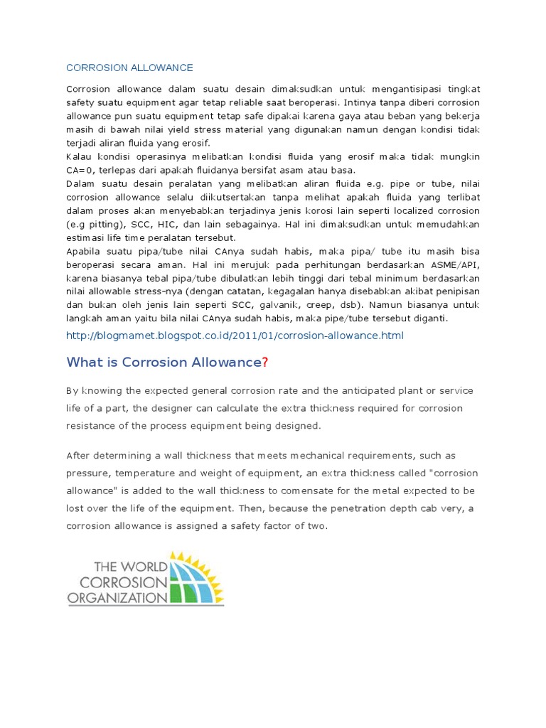 Corrosion Allowance Skripsi | PDF | Korosi | Pipa (Pengangkutan Cairan)