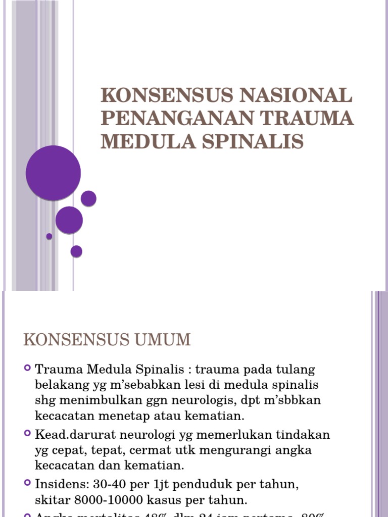 Konsensus Nasional Trauma Medspin | PDF
