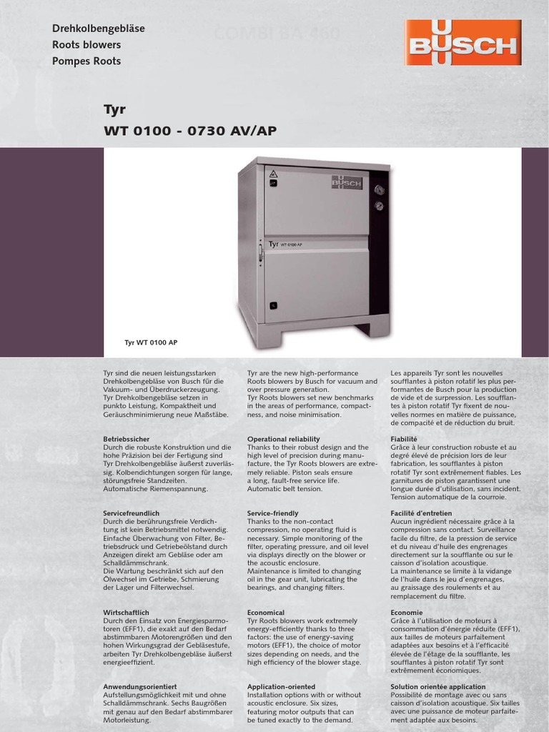 Busch Blower | PDF