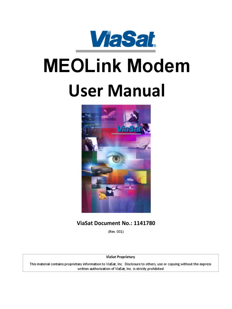 Manual Viasat MEOLink Modem O3b UserManual | PDF | Modulation | Ip Address