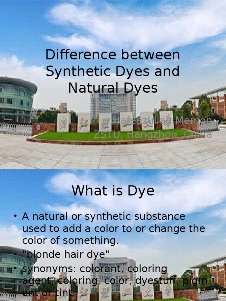 Synthetic Dyes | PDF | Dye | Textiles