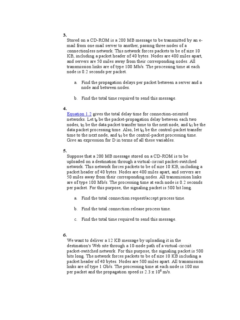 Kunci Jawaban Soal Buku Computer and Communication Networks Nader F Mir Chapter 1 | PDF | Packet ...