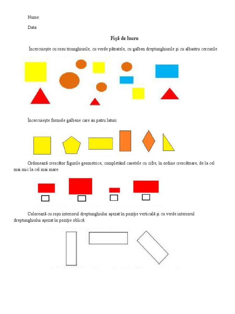 Fisa Forme Plane Si Spatiale