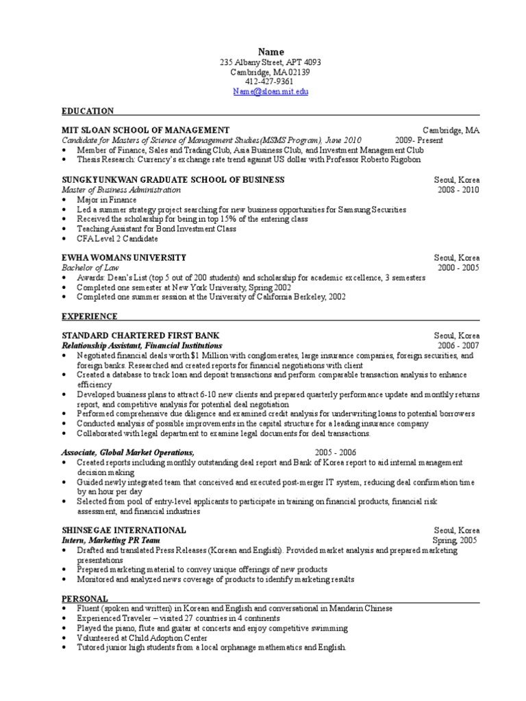 Education Mit Sloan School of Management | PDF | Master Of Arts | Banks