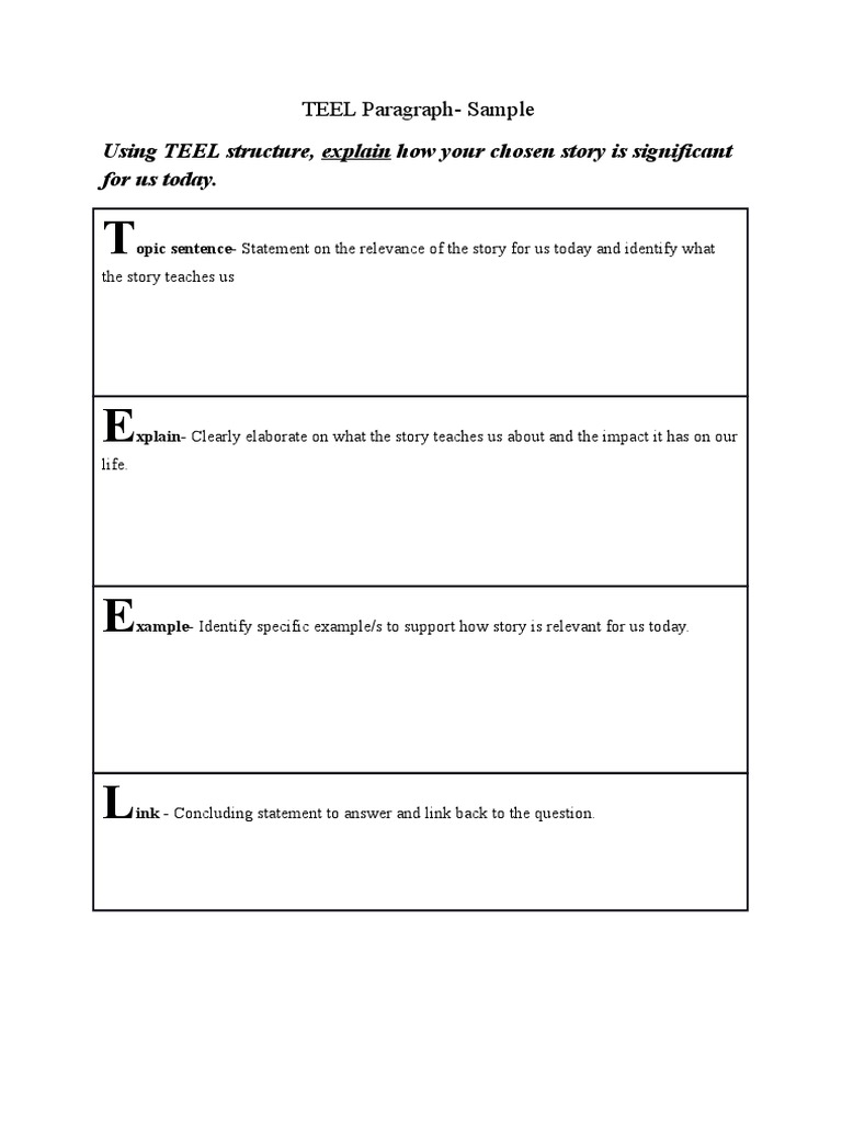 Teel Paragraph - Student Copy 1 1 | PDF | Career & Growth | Language ...