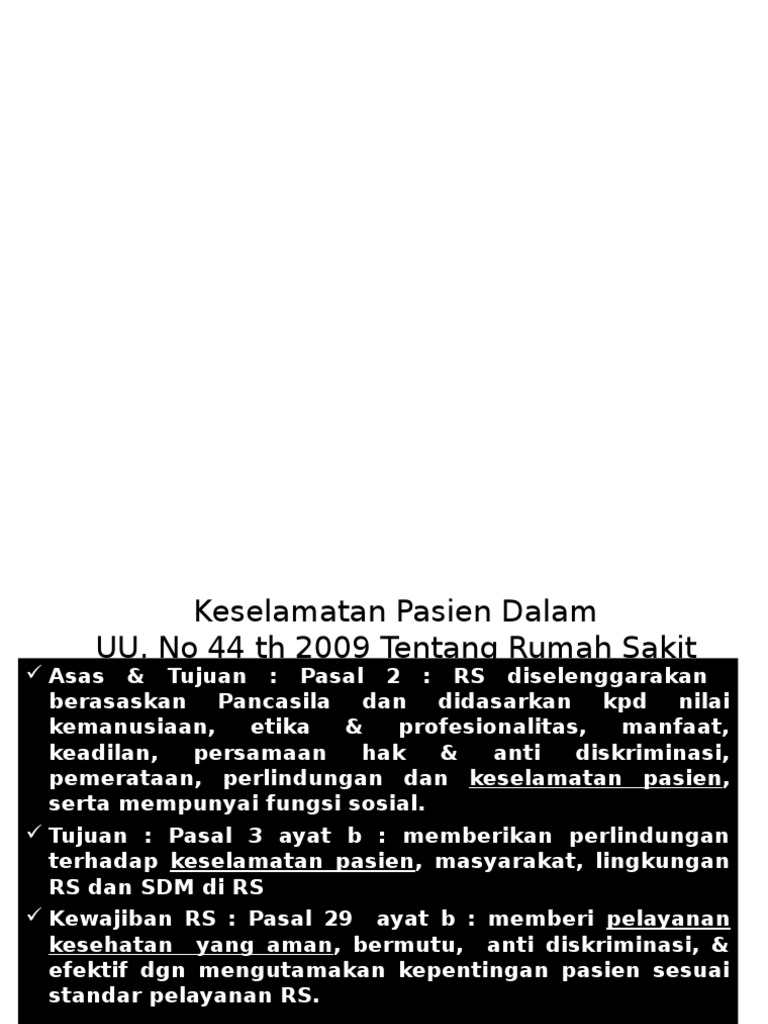 Rangkuman Patient Safety | PDF