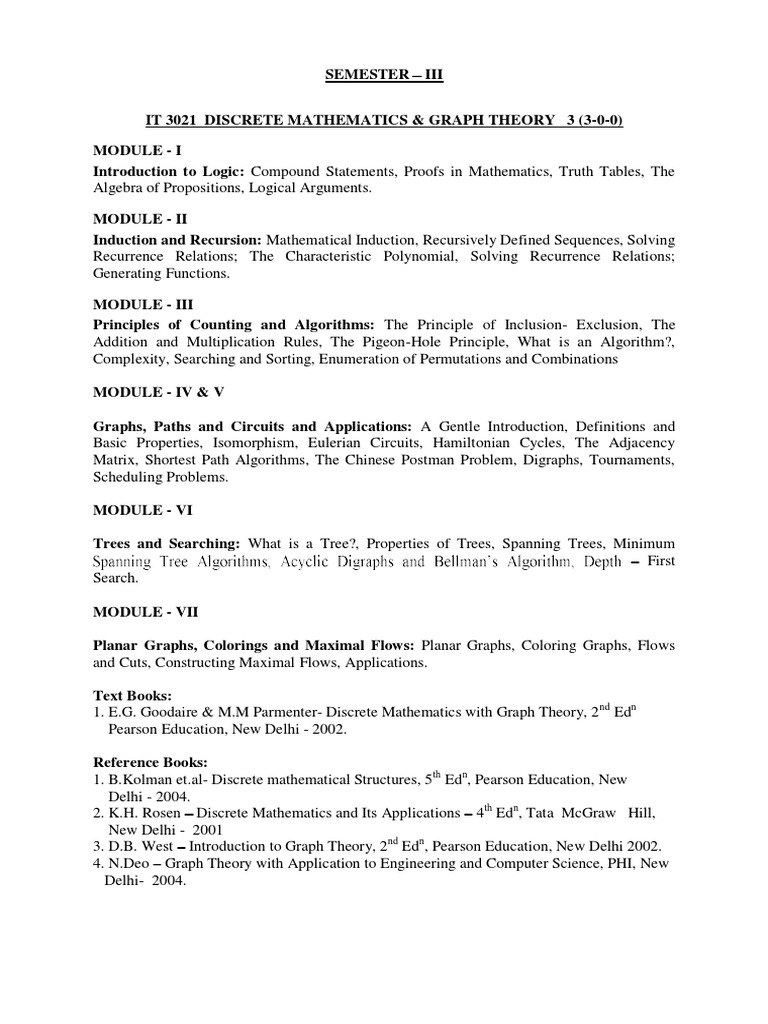 BE IT Syllabus Sem-III (BIT MESRA) | PDF | Computer Data Storage ...
