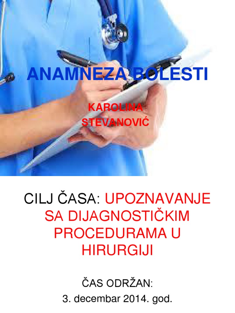 Anamneza I Fizikalni Pregled. | PDF