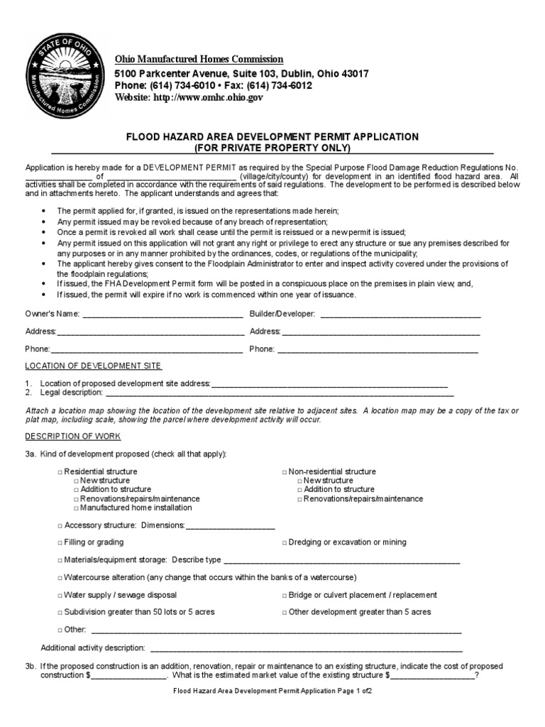 Flood Plain Application | PDF | Floodplain | Flood