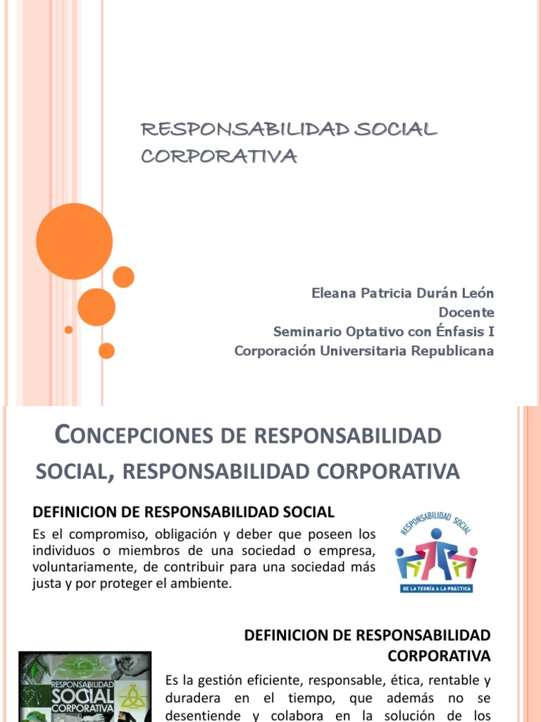 Responsabilidad Social Corporativa | Responsabilidad social corporativa ...