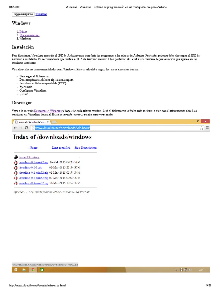Windows - Visualino - Entorno de Programación Visual Multiplatforma ...