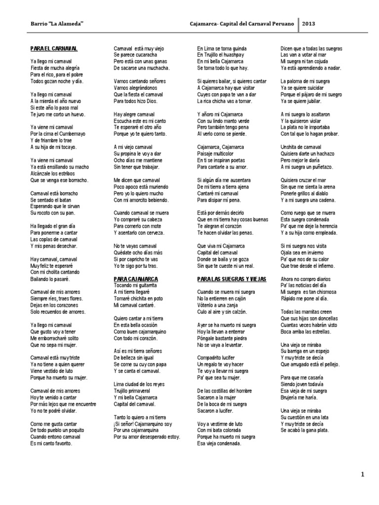 144081011-Coplas-de-Carnaval-2013 (1).pdf | Carnaval | Amor