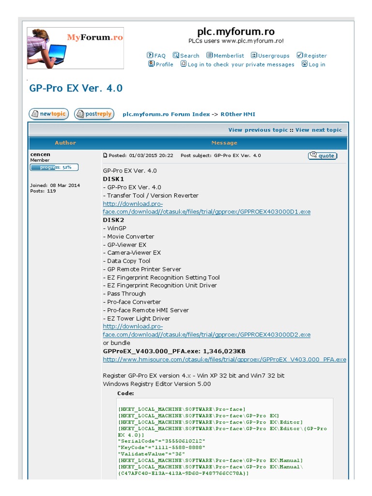 GP-Pro EX Ver. 4 | PDF | Windows Registry | Internet Forum