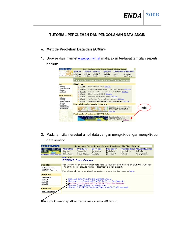 Tutorial Download Data Angin Dan Konversi Data PDF | PDF