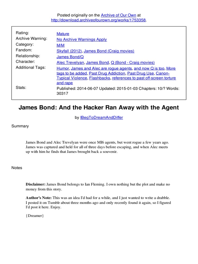 James Bond and The Hacker | PDF | James Bond | Violence