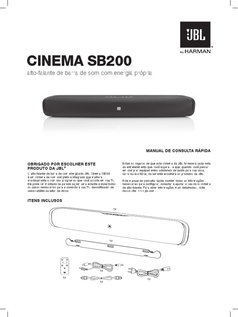 JBL SB200 | PDF | Bluetooth | Som