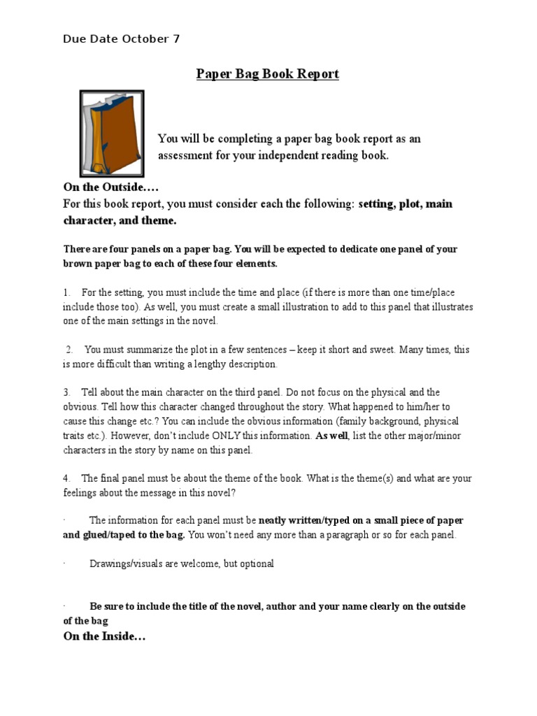 Paper Bag Book Report | PDF | Communication | Cognition