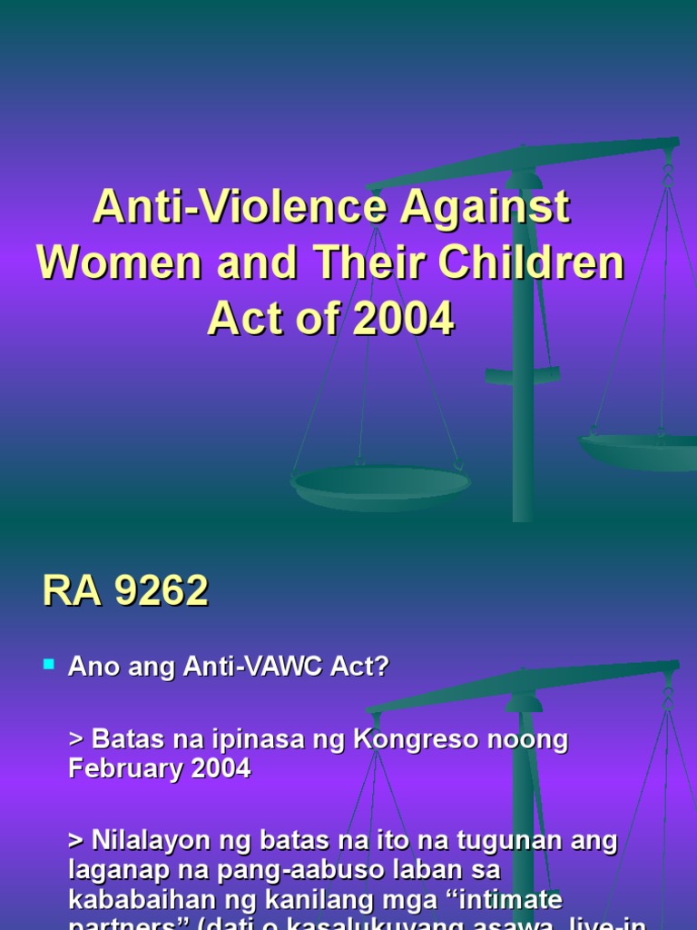 VAWC Tagalog | PDF