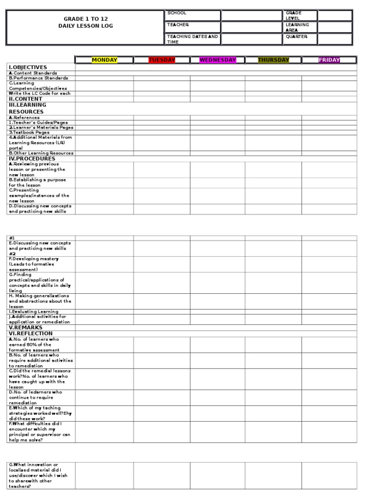 New DLL Blank Form | PDF