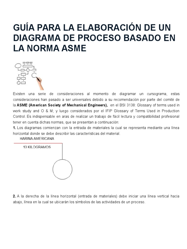 Guía para Diagrama ASME de Proceso | PDF | Science | Tecnología (general)
