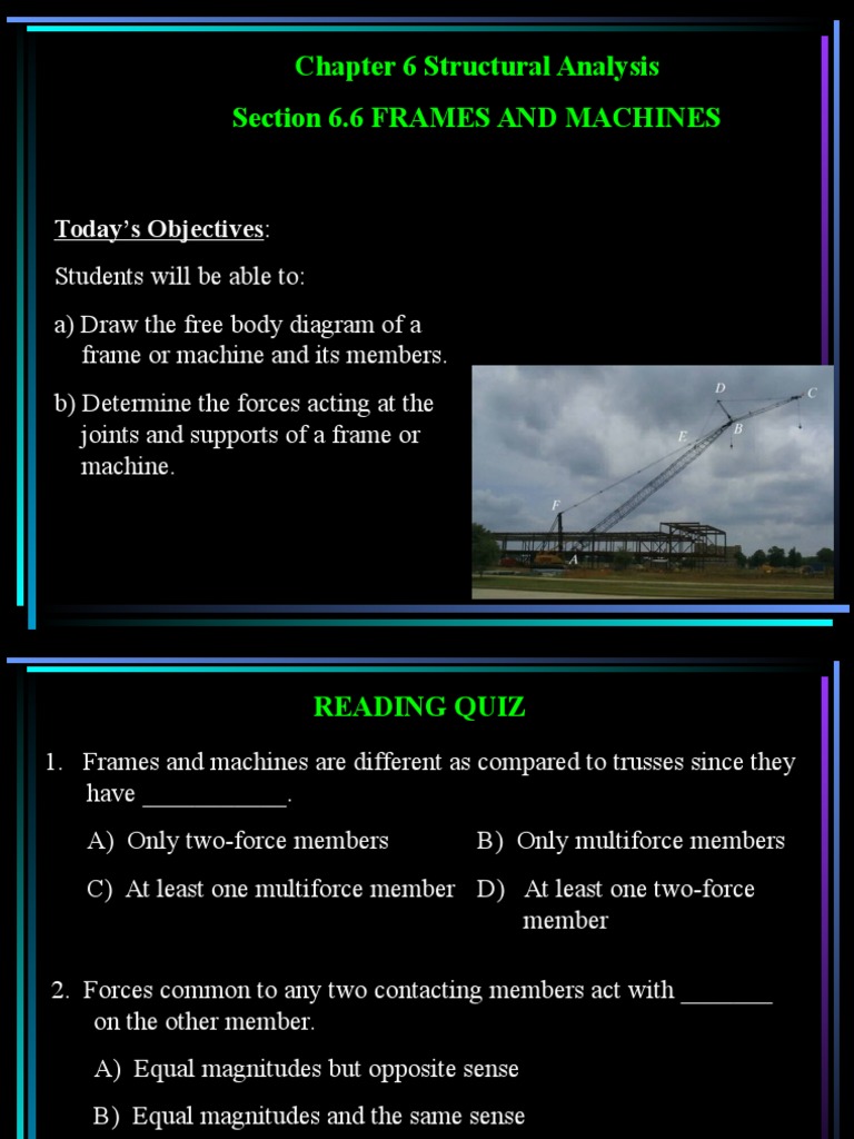 Engineering Statics: Frames & Machines | PDF | Truss | Structural Analysis
