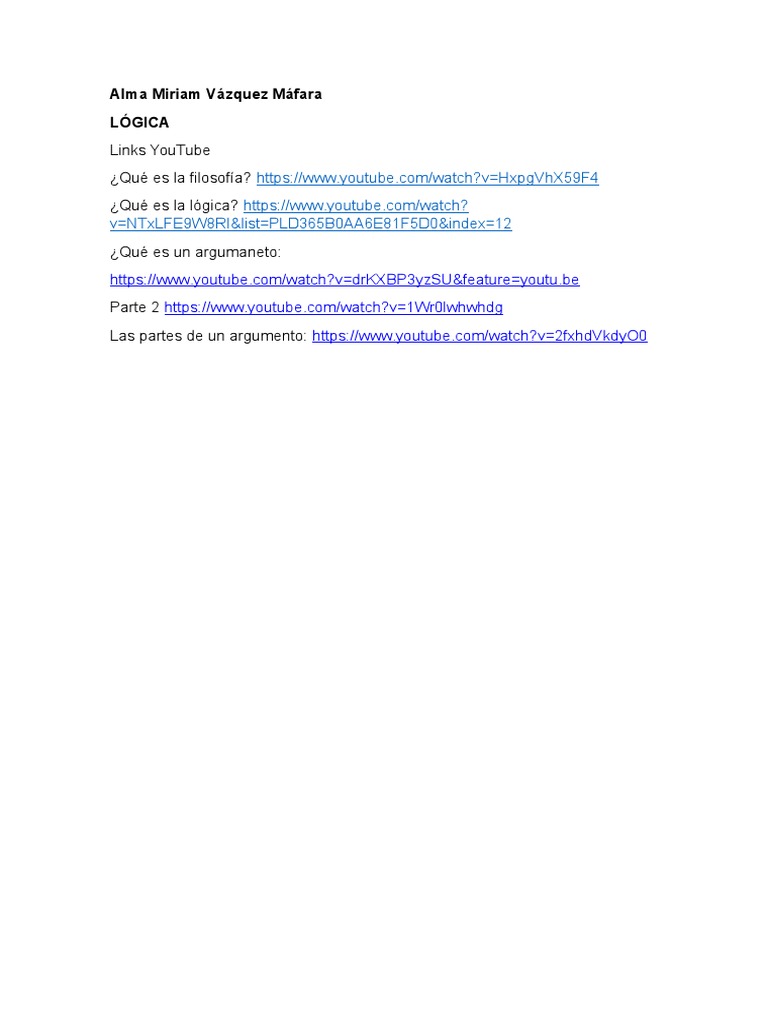 Filosofía - Vázquez Máfara - 5links | PDF