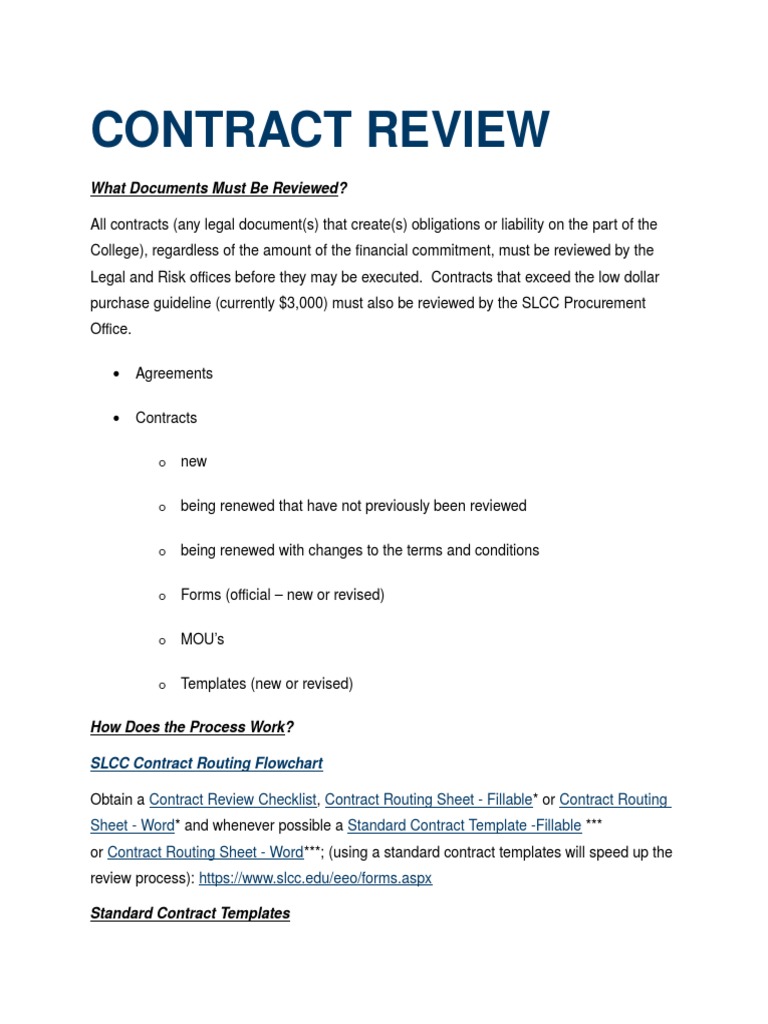 Contract Review