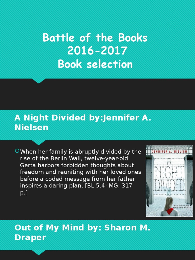 Battle of The Books | PDF