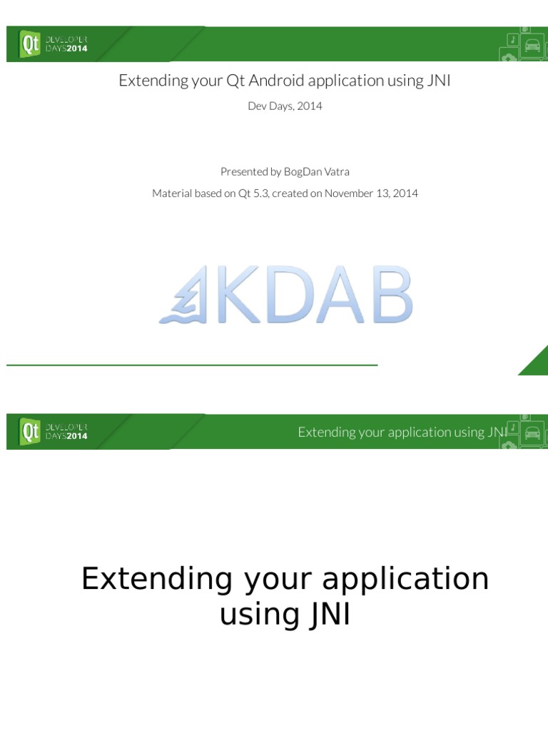 Extending Your Qt Android Application Using JNI: An In-Depth Guide to Integrating Java and ...