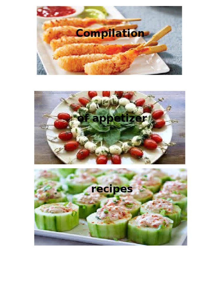Compilation of Appetizer Recipes | PDF | Western Cuisine | Regional ...