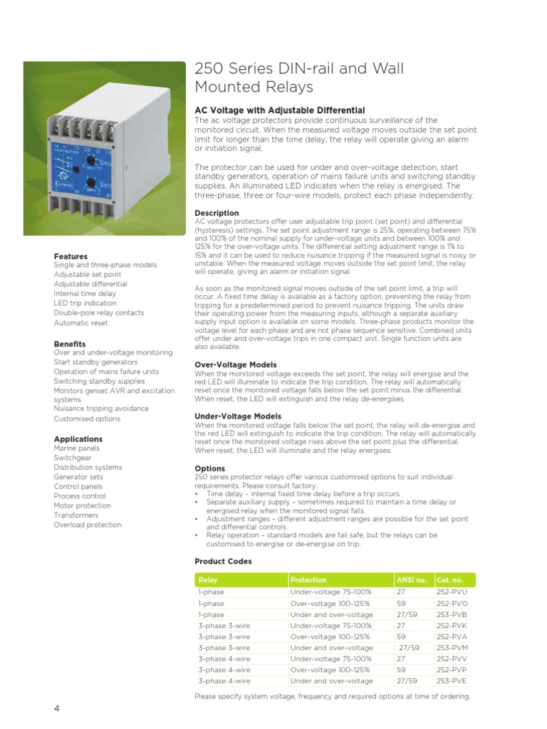 252-PVU-PVO-PVB-PVK-PVA-PVM-PVV-PVP-PVE (1) | Mains Electricity | Relay