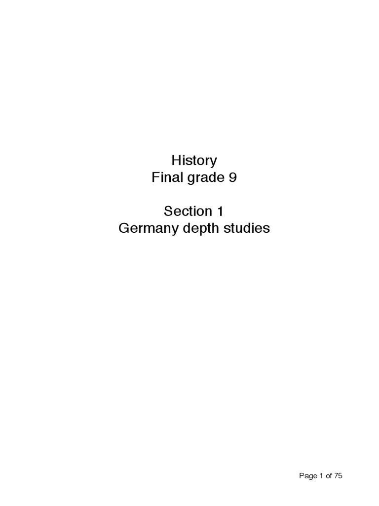 Final Grade 9 History | PDF