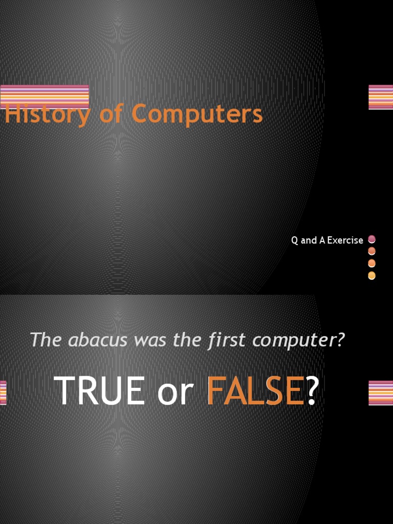 History of Computers: Q and A Exercise | PDF