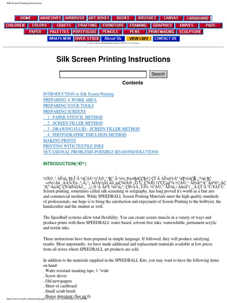 (DIY) Silk Screen Printing Instructions 한글 | PDF | Printmaking ...
