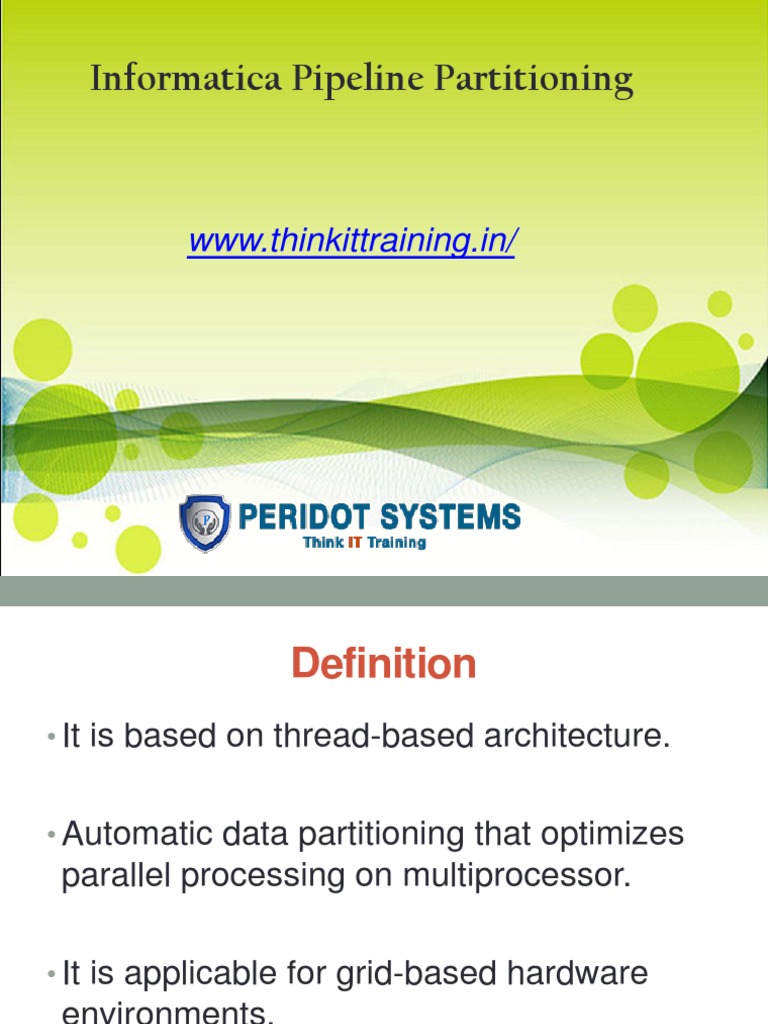 Informatica Pipeline Partitioning: WWW - Thinkittraining.in | PDF ...