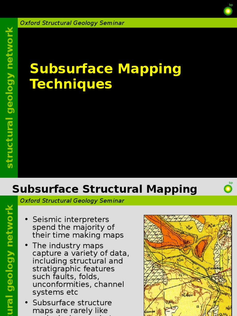 Subsurface Mapping Techniques | Structural Geology | Geology | Free 30-day Trial | Scribd