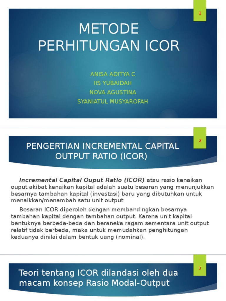 Metode Perhitungan Icor | PDF