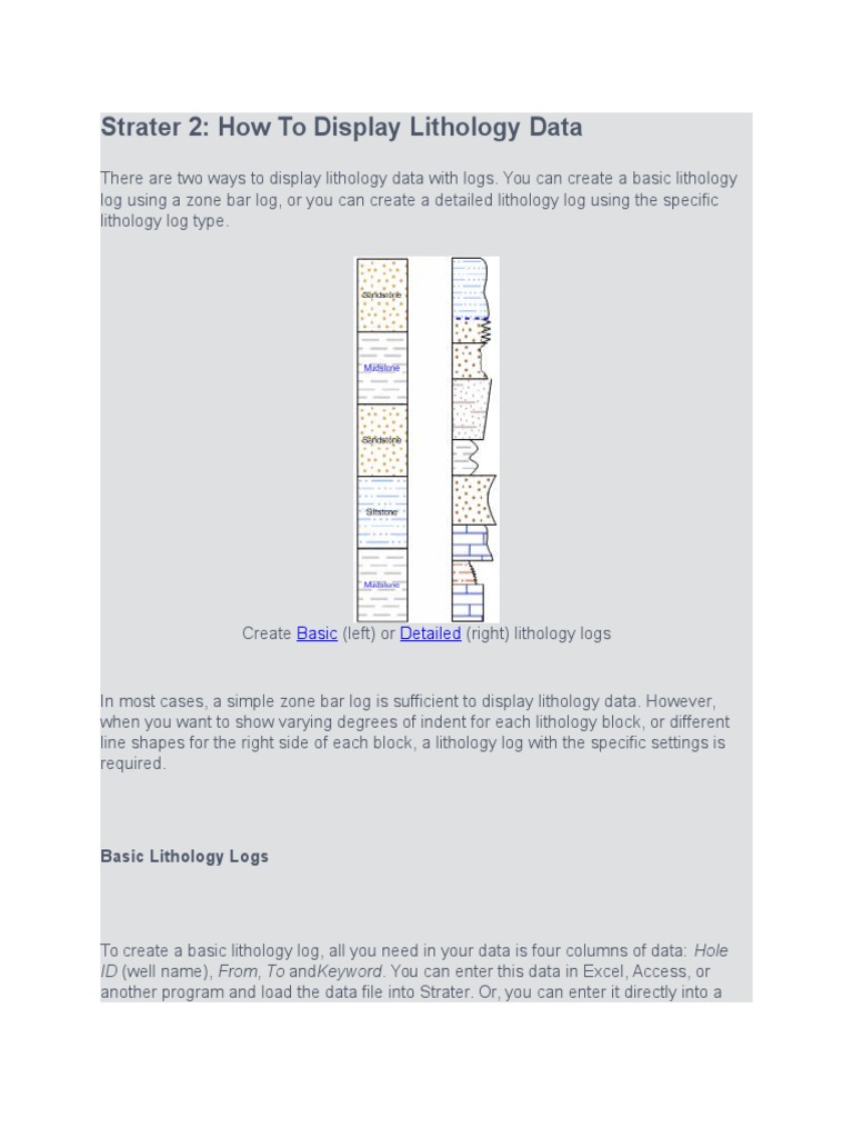 Strater 2 | Download Free PDF | Microsoft Excel | Data Type