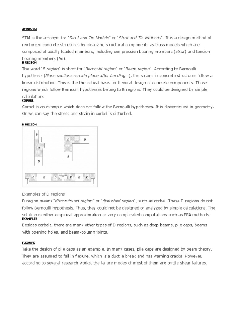 Strut and Tie Model | PDF | Bending | Applied And Interdisciplinary Physics