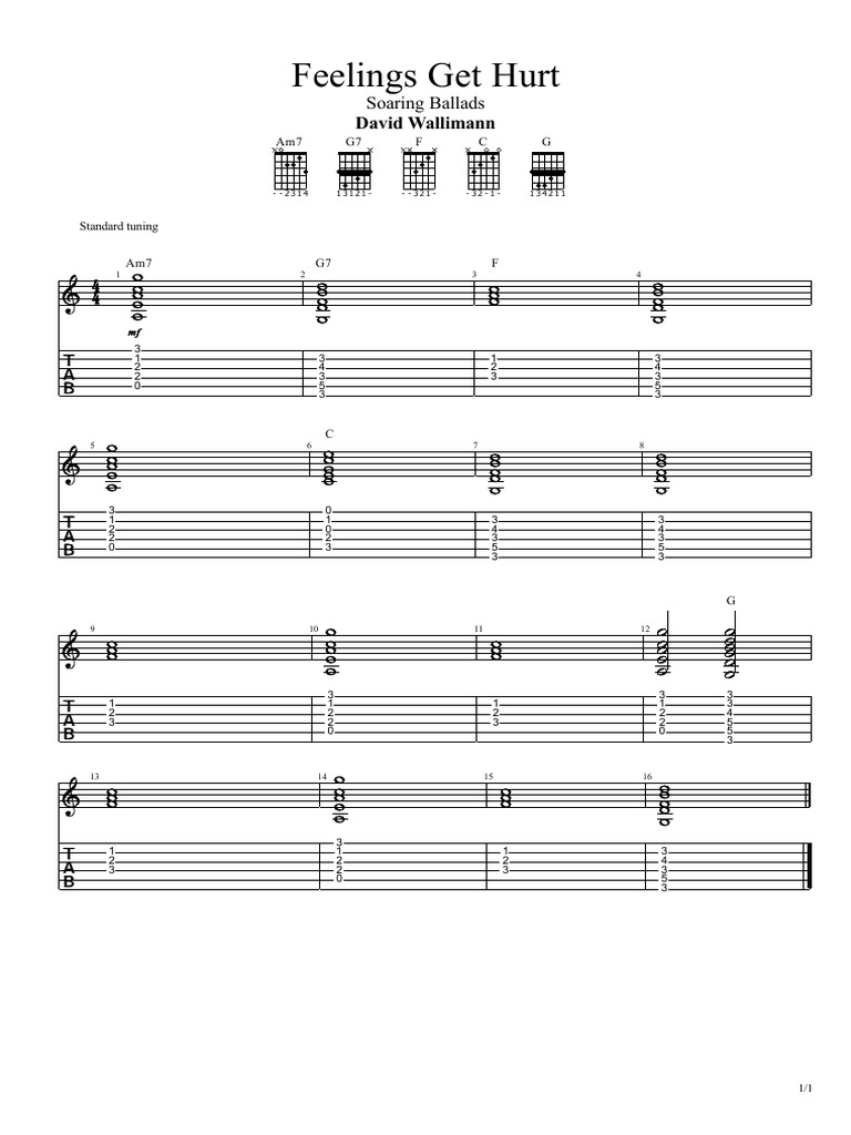 Feelings Get Hurt: David Wallimann | PDF