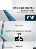 Hot vs Cold Tennis Ball Bounce Experiment | PDF | Temperature | Thermometer