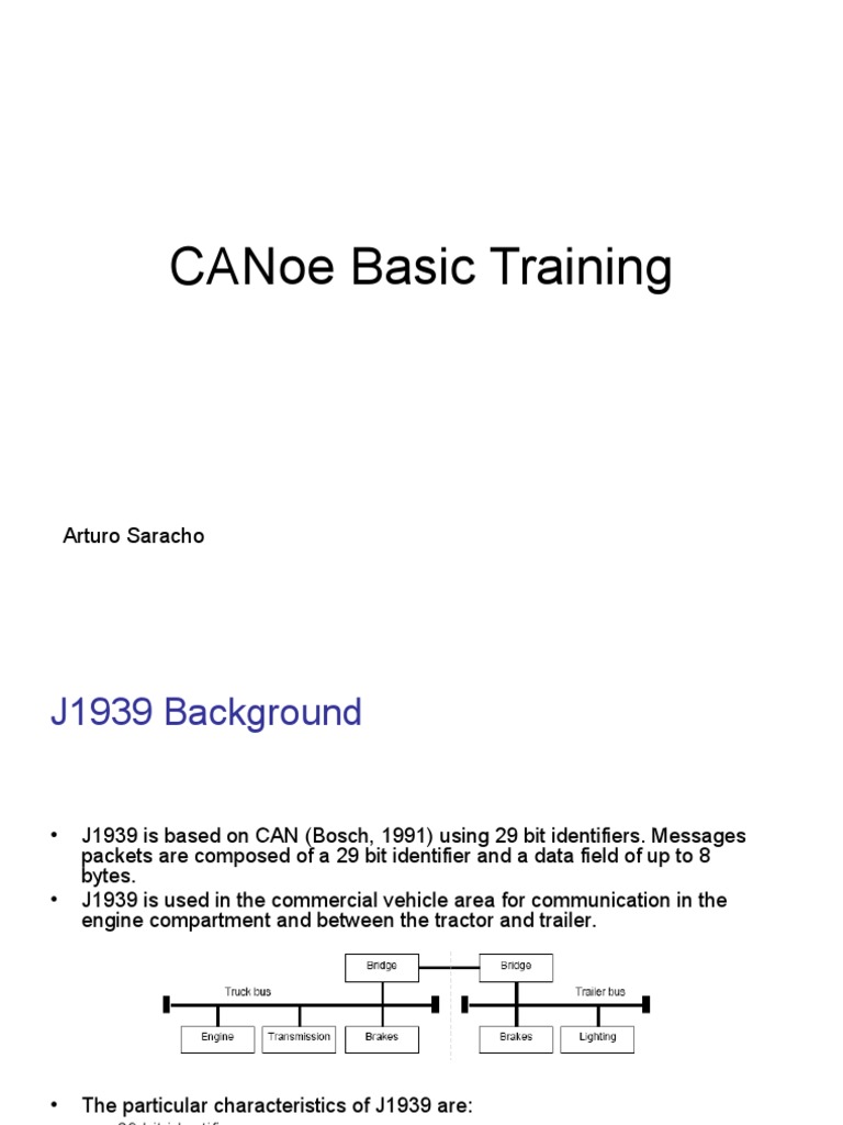 CANoe Basic Training | PDF