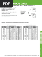 NPT & NPS Thread Dimensions Guide | PDF | Building Materials | Building ...