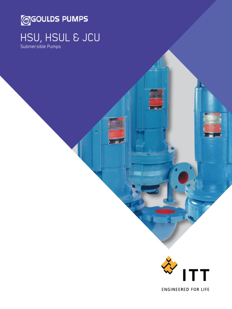Hsu, Hsul & Jcu: Submersible Pumps | PDF | Sewage Treatment | Pump