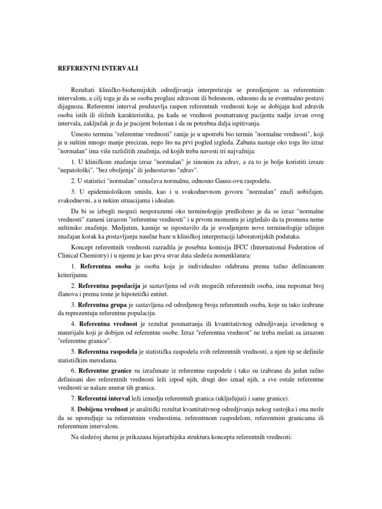 Referentni Intervali | PDF