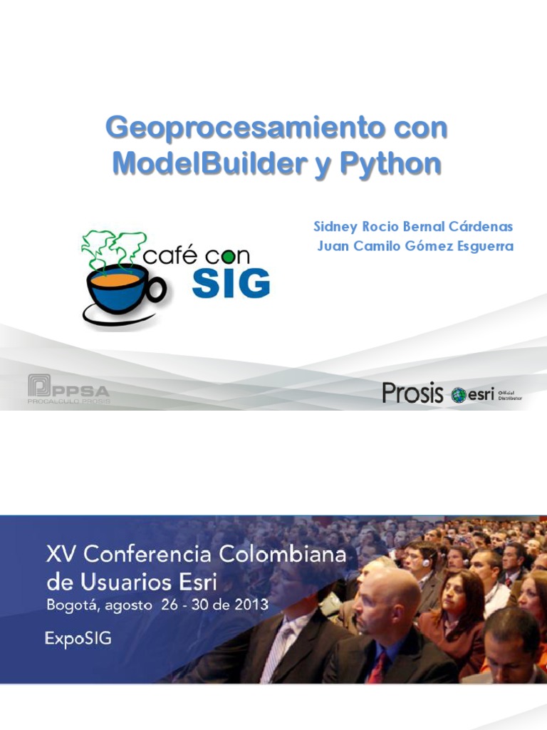 Geoprocesamiento SIG | PDF | Python (lenguaje de programación) | Arc Gis
